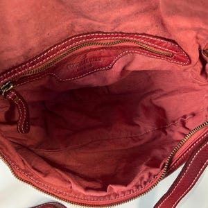 Cherry Red Italian Soft Leather Belt Bag, Customizable, Italian Leather ...