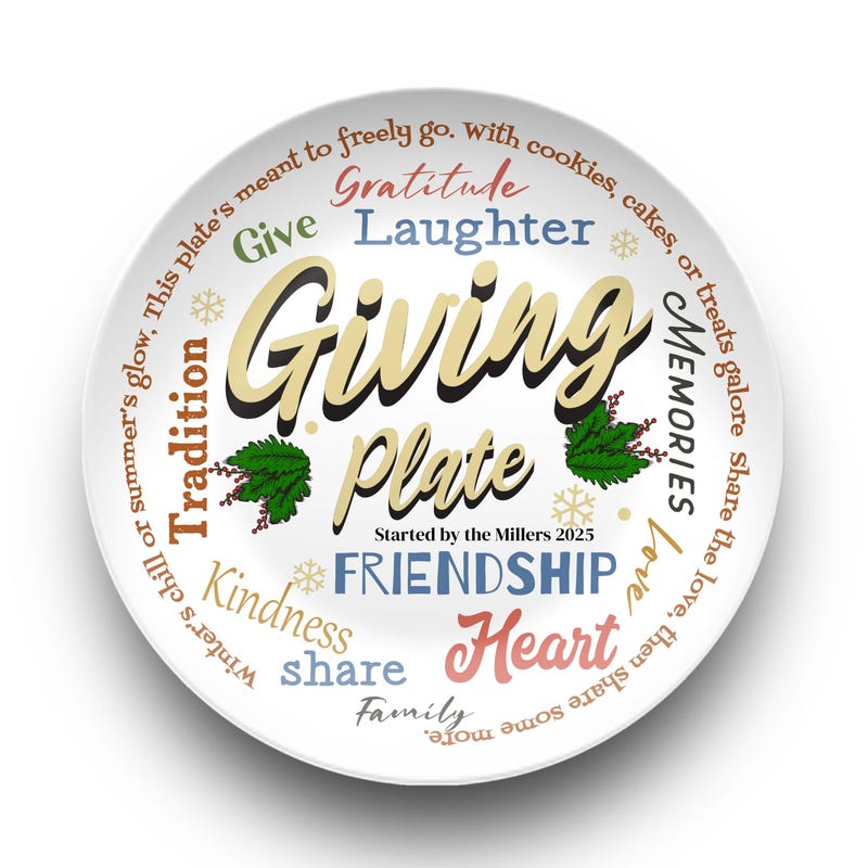 Giving Plate - Etsy