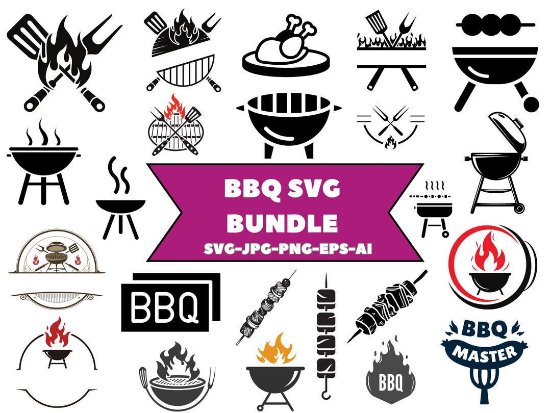 Barbeque SVG Bundle,kitchen Svg,bbq Svg Bundle,barbeque Clipart ...