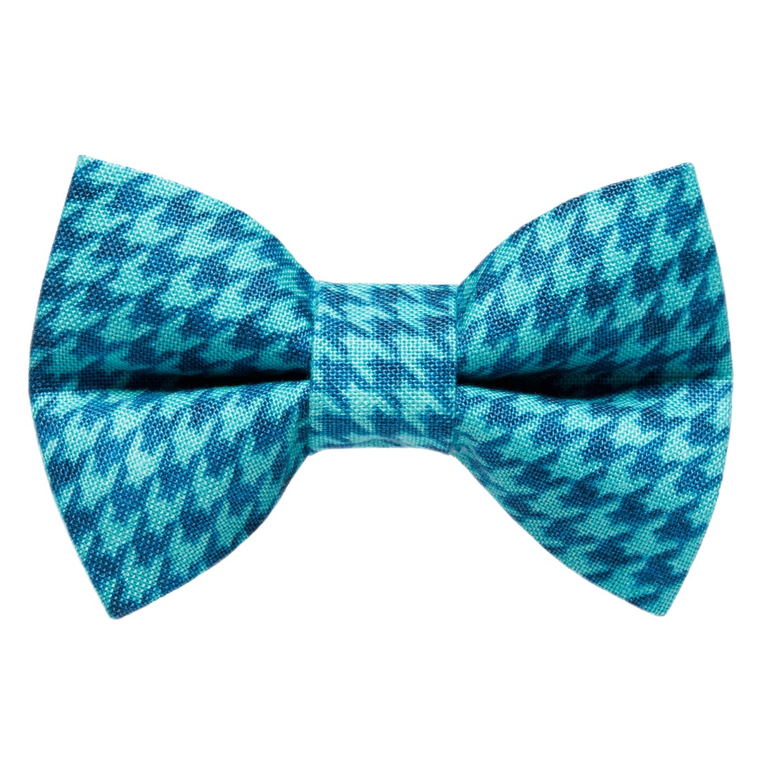 Cat Bow Tie - "the Sleuth" - Blue Houndstooth - Etsy