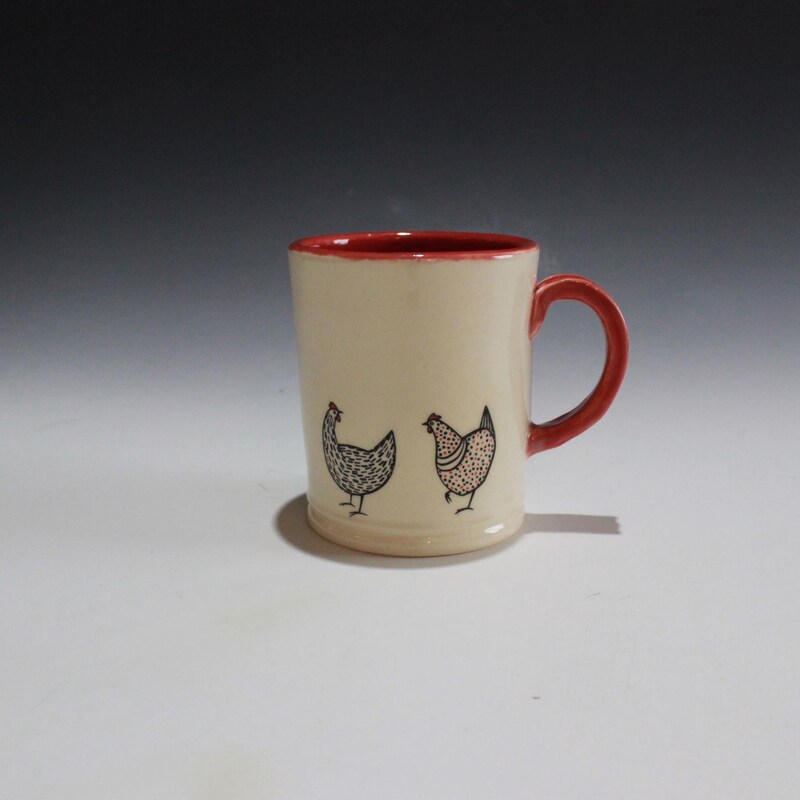 Pottery Chicken - Etsy