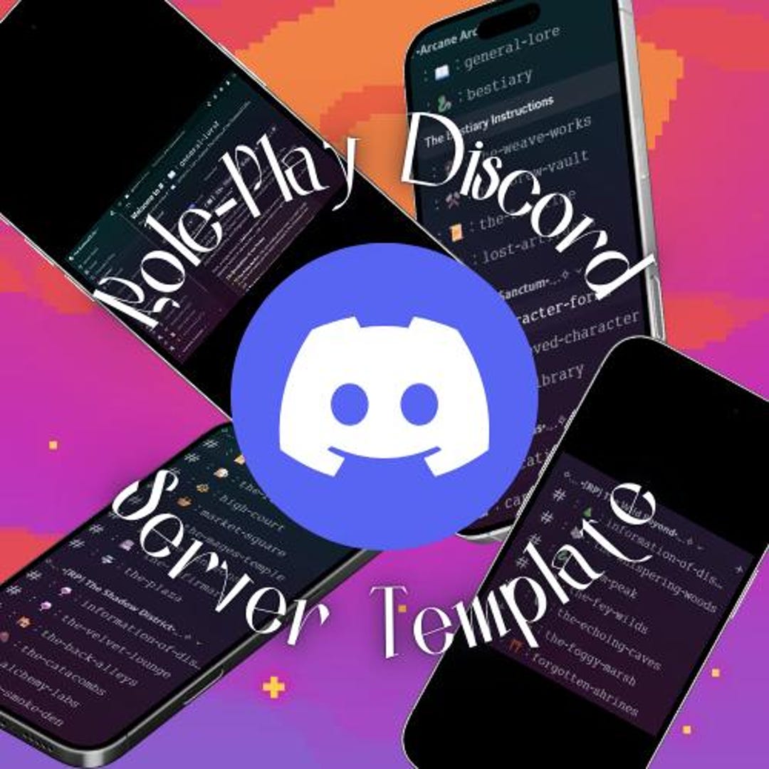 Discord Server Template | Pre-built Roleplay Based | 40+ Channels ...