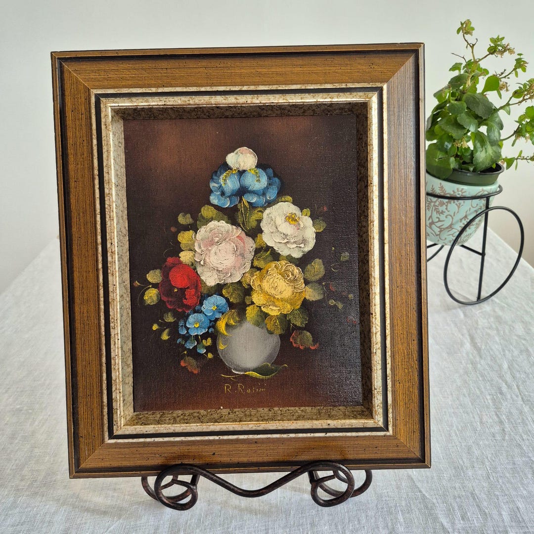 Original Signed Oil Painting in Vintage Wood Frame Edwardian Style ...
