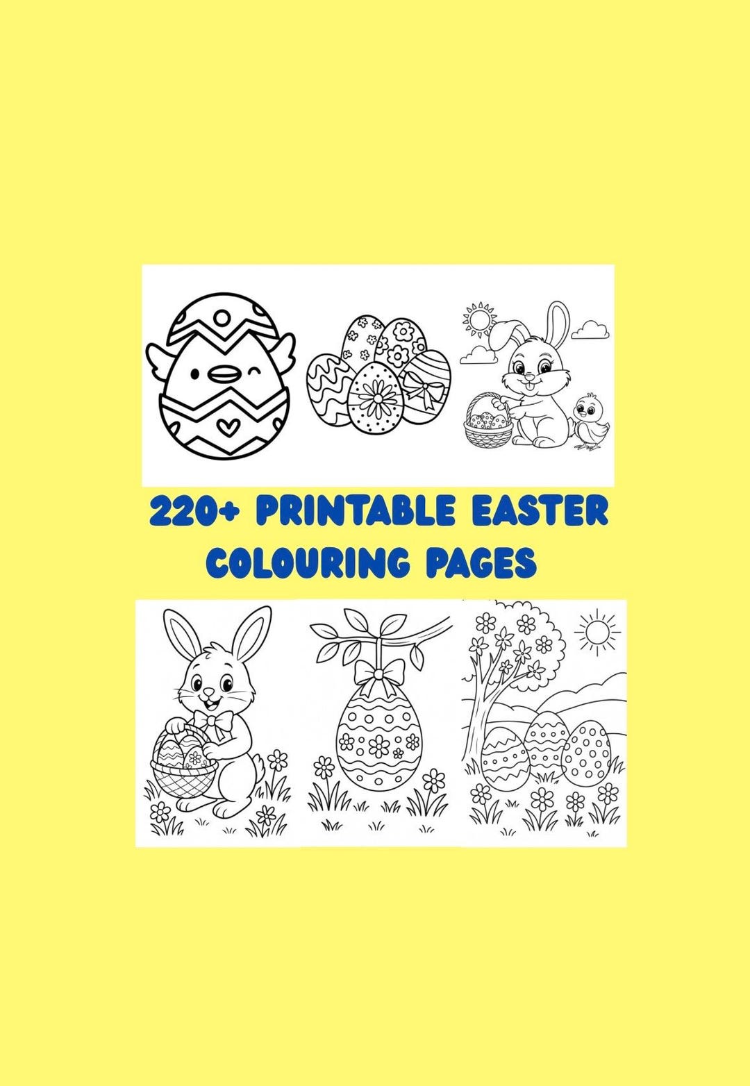 220+ Easter Colouring Pages / Easter Activities/ Digital Download ...