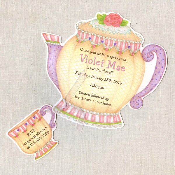 Teapot Invitations - Etsy