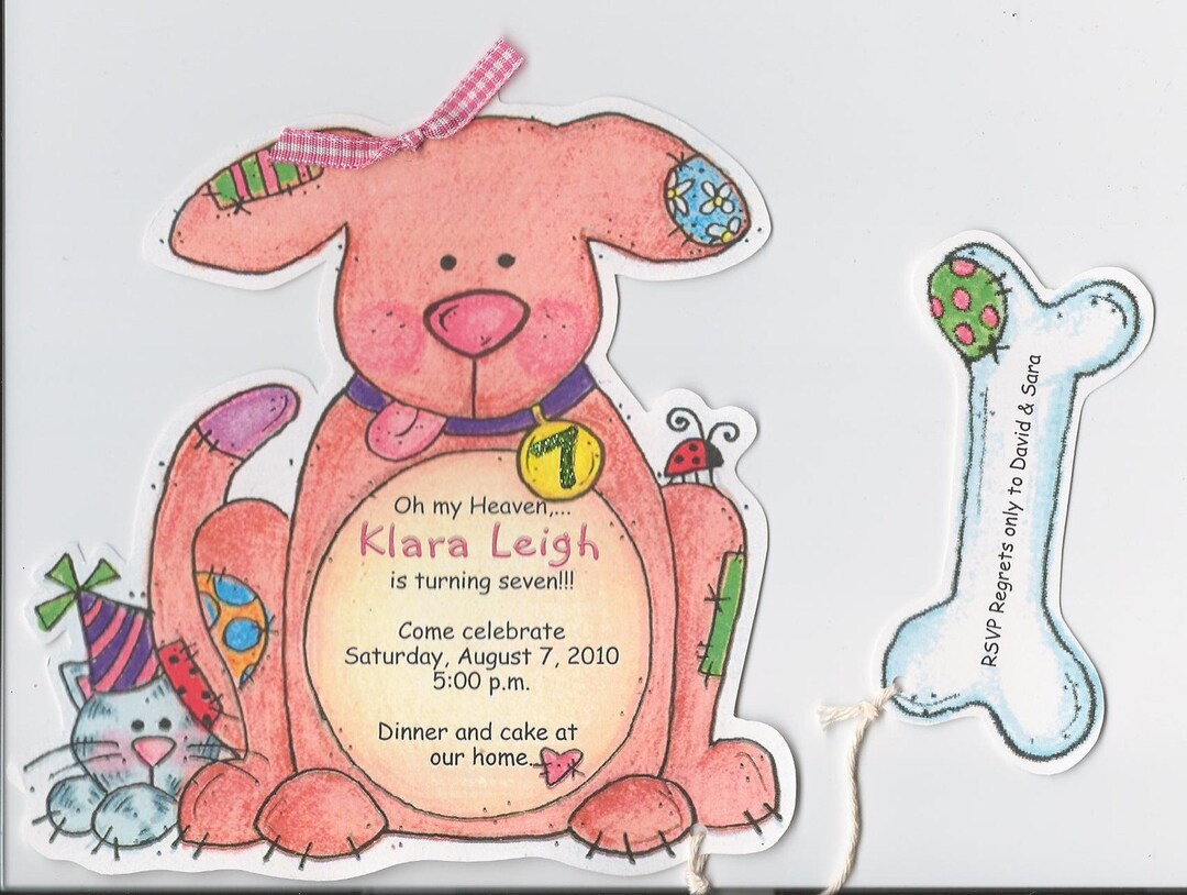 Personalized and Handcut Invitations Birthday Party - Etsy