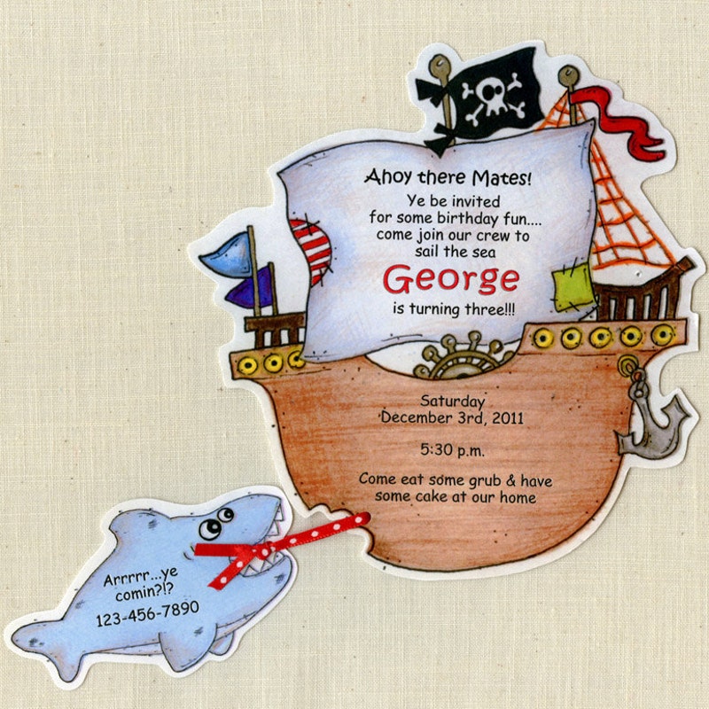 Ship Invitation - Etsy