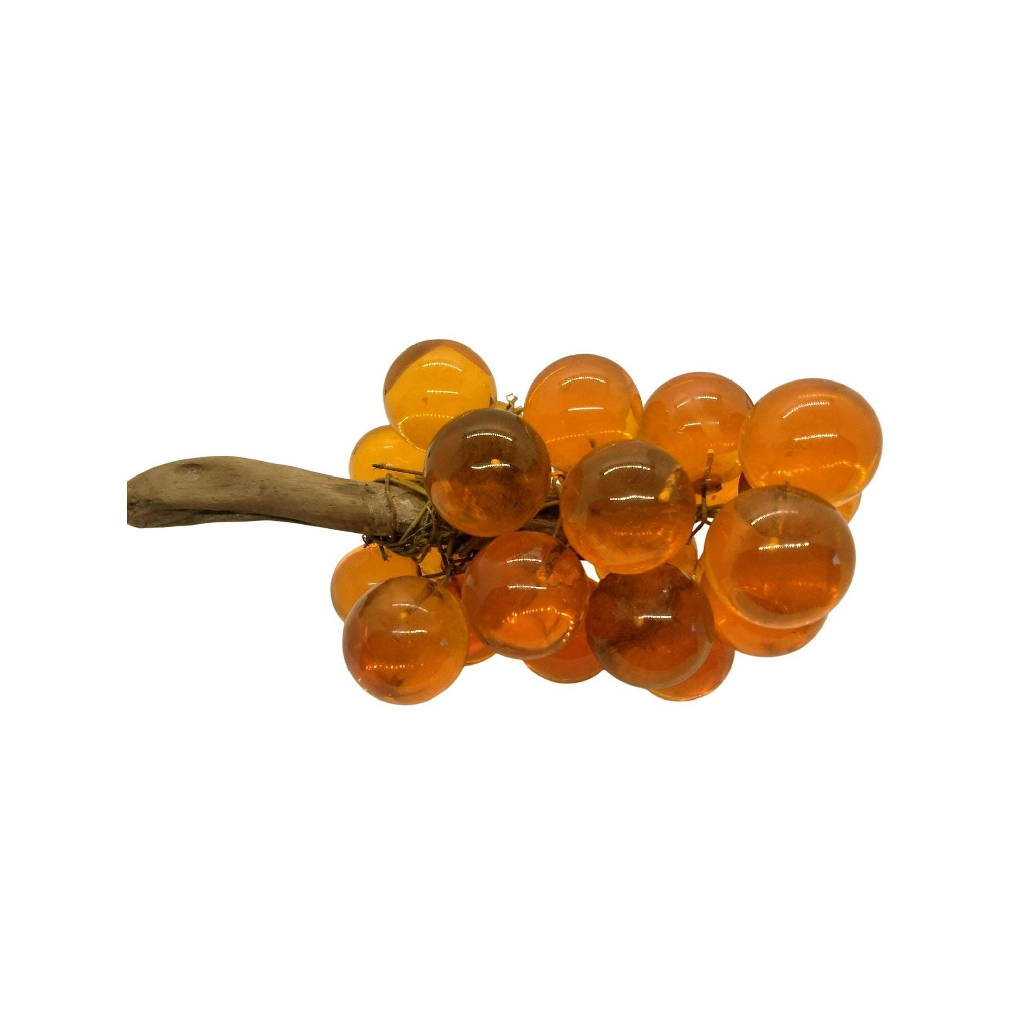 Mid Century Modern Lucite Grape Cluster on Driftwood - Etsy
