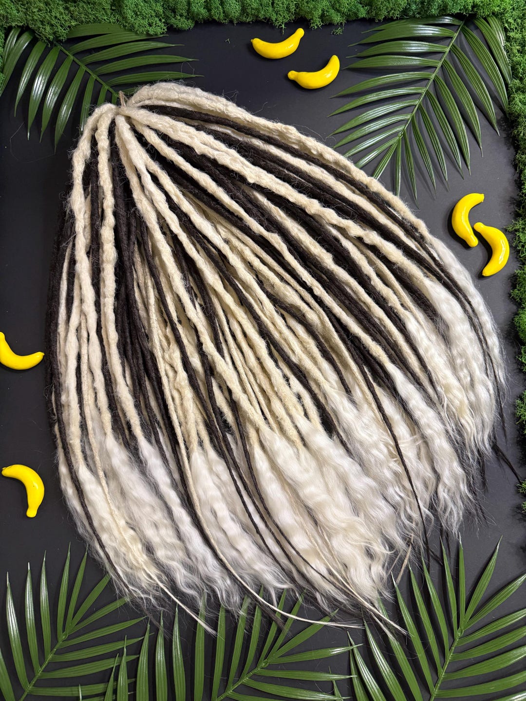 Textured Dreads Goat Hair, Custom Dreads, Dreadlocks Extensions, Soft ...