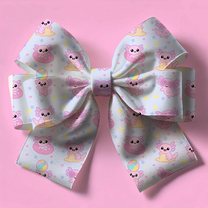 Kawaii Axolotl Beach Day Seamless Pattern – Digital Download - Etsy