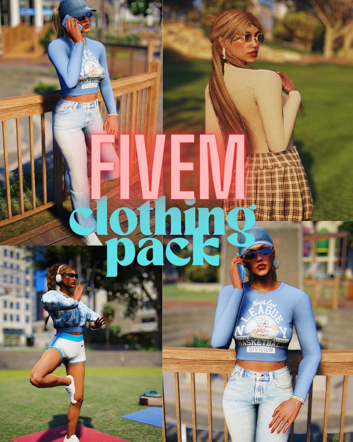 Fivem Ready - Optimized Low Poly Female Clothing Pack - Etsy