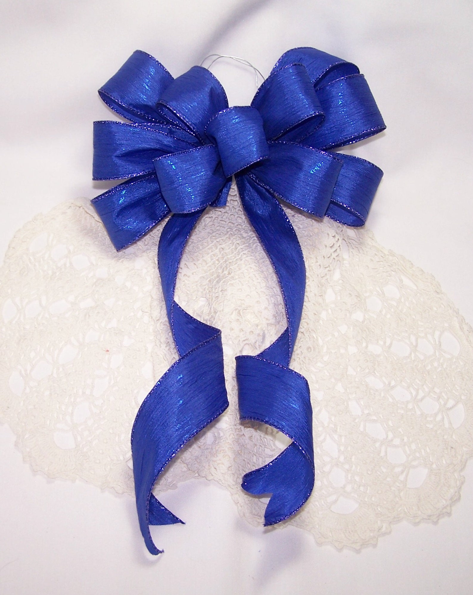 Royal Blue Bow Handmade Perfect for Wreaths Holiday Christmas - Etsy