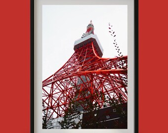 Tokyo Tower Skyline Print – Japan Wall Art, Tokyo Cityscape Photography ...