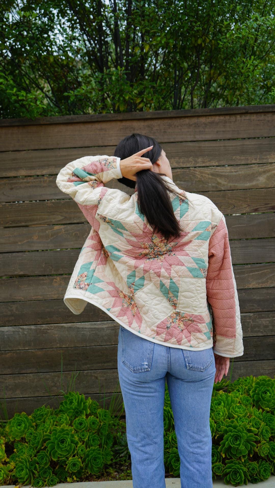 Upcycled Vintage Hand-quilted Jacket From a Vintage Quilt. It is One of ...