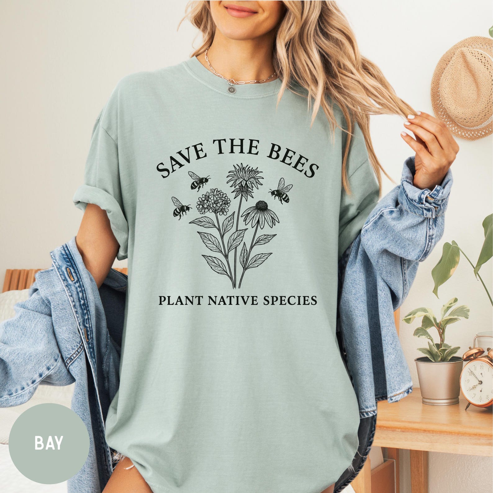Save the Bees Shirt | Plant Native Species Tee | Bee Lover Shirt ...