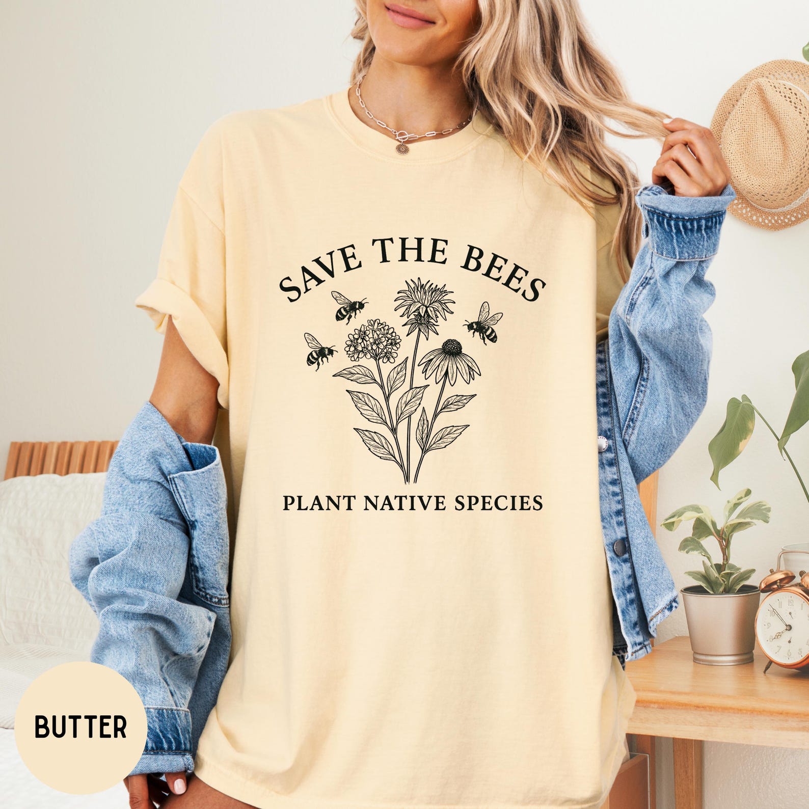 Save the Bees Shirt | Plant Native Species Tee | Bee Lover Shirt ...