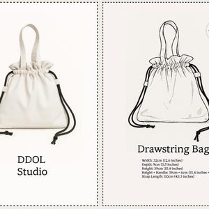 Drawstring Bag PDF Sewing Pattern | Bag Sewing Pattern | Video Tutorial - Etsy