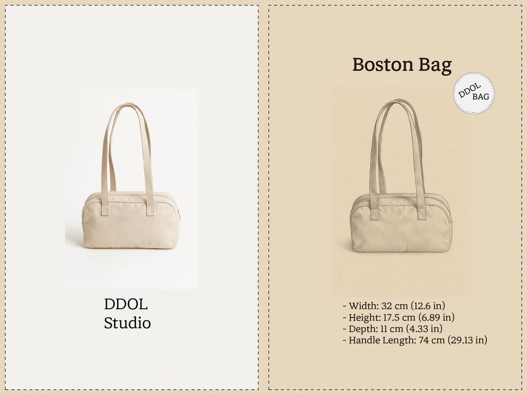 DIY Boston Bag Sewing Pattern PDF - Easy Step-by-step Tutorial (A4/US Letter) | DDOL_BAG - Etsy