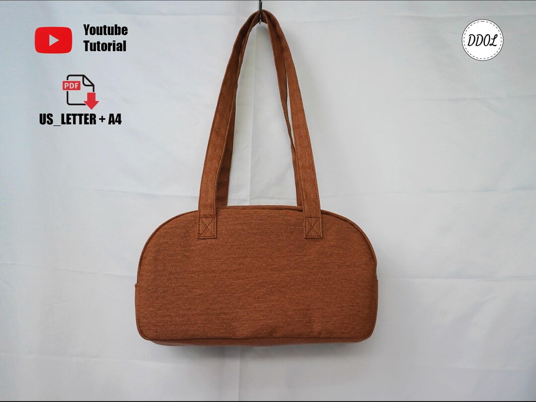 DIY Boston Bag Sewing Pattern PDF - Easy Step-by-step Tutorial (A4/US ...