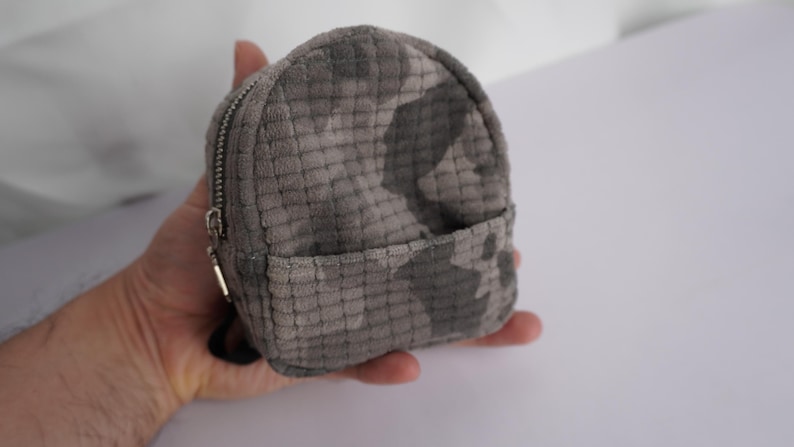 Mini Backpack Keychain Pattern – PDF Sewing Tutorial for Beginners – Doll Bag or Zipper Charm ...