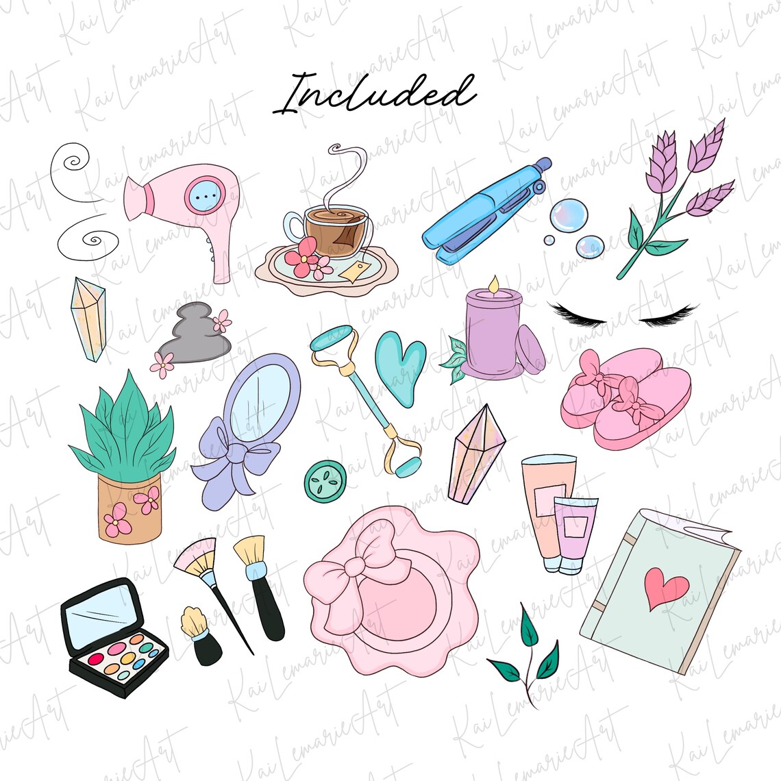 Self-care Moments Collection Clipart | Self Care, Spa, Relaxation ...