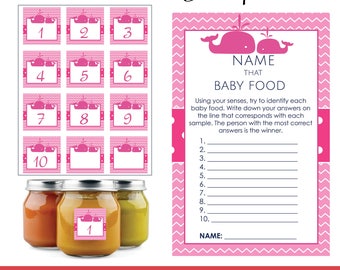 Baby food taste game | Etsy
