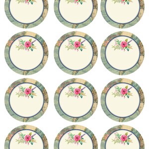 Instant Download Vintage Map Travel Editable Tags Bridal - Etsy