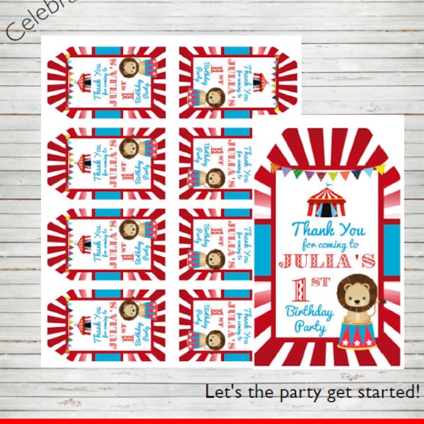Circus Tags - Etsy