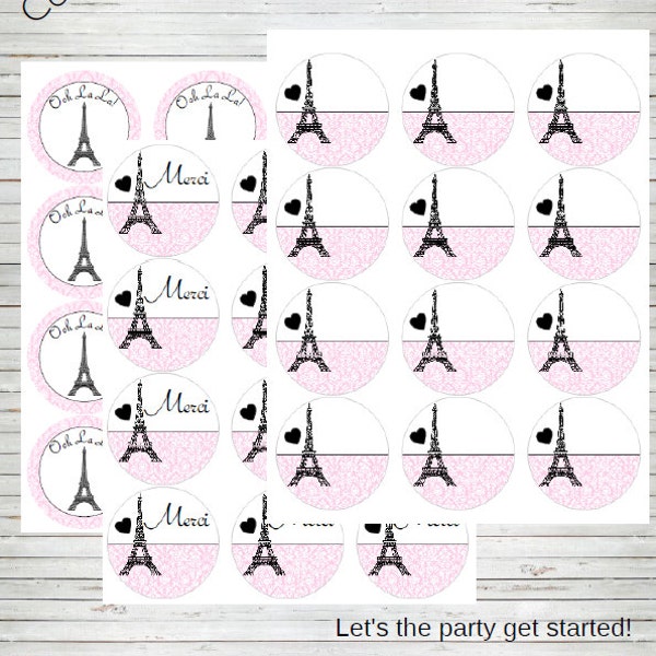 Paris Labels - Etsy