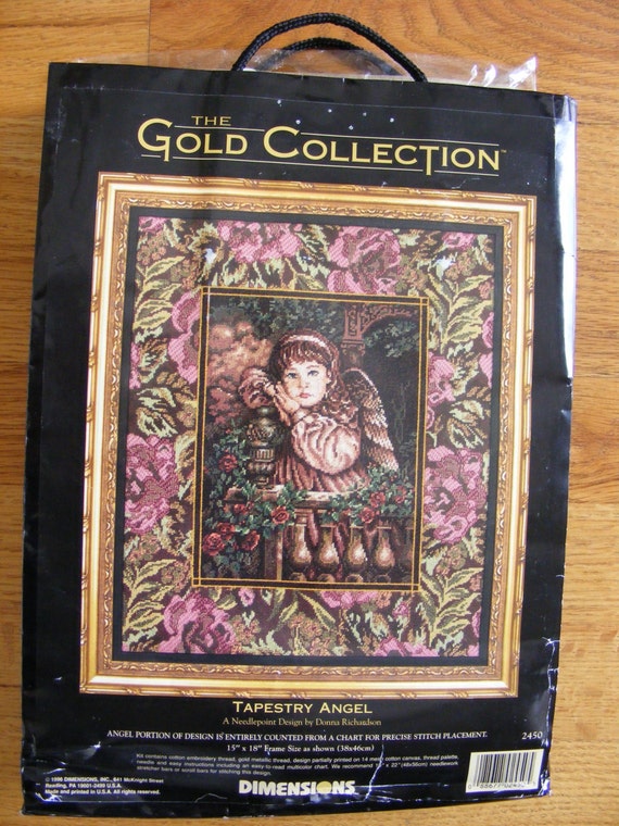 Dimensions Gold Collection Needlepoint Kit Tapestry Angel | Etsy