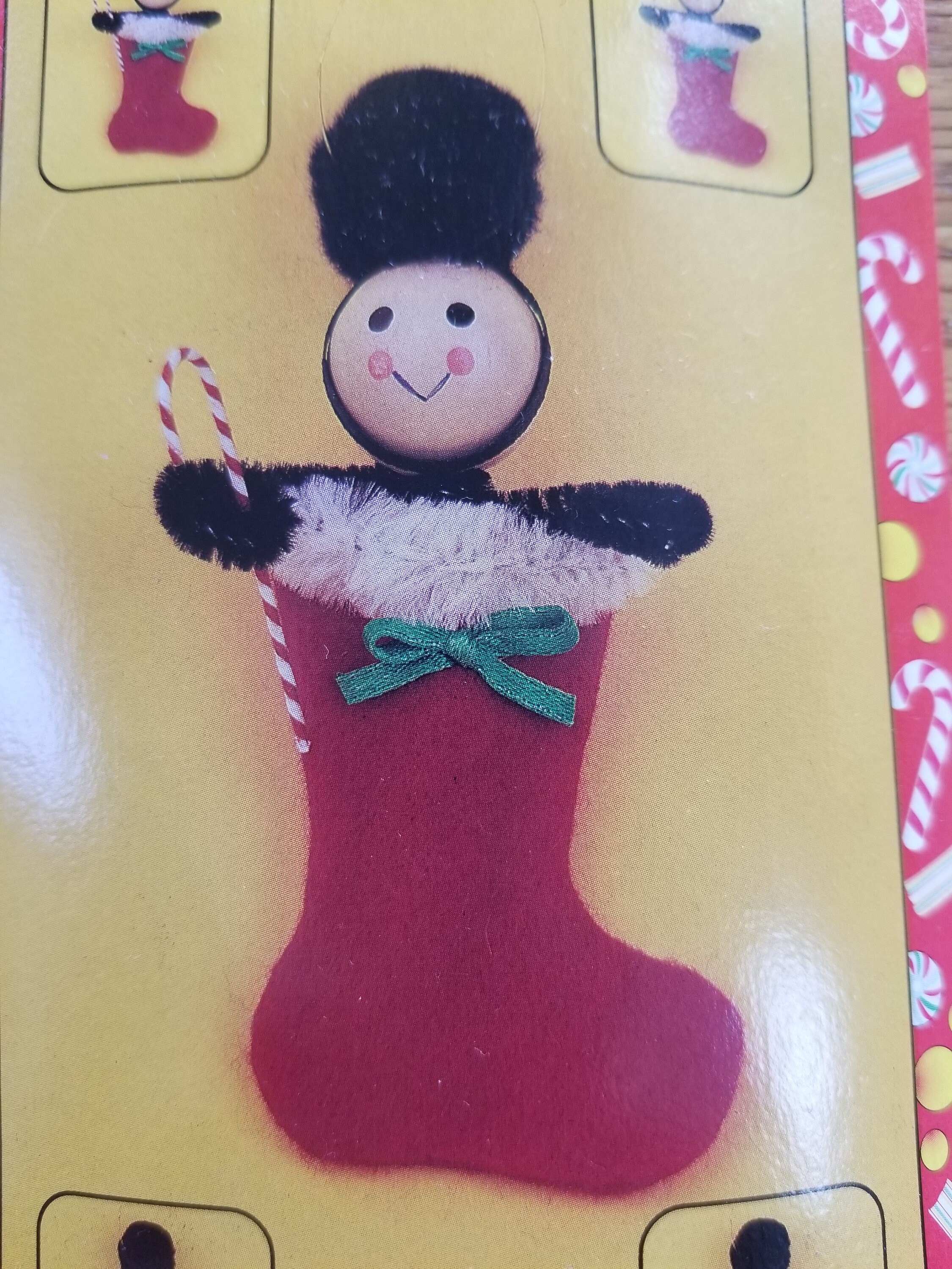 Vintage New NIP Kids Pipe Cleaner Craft Soldier in Stocking | Etsy