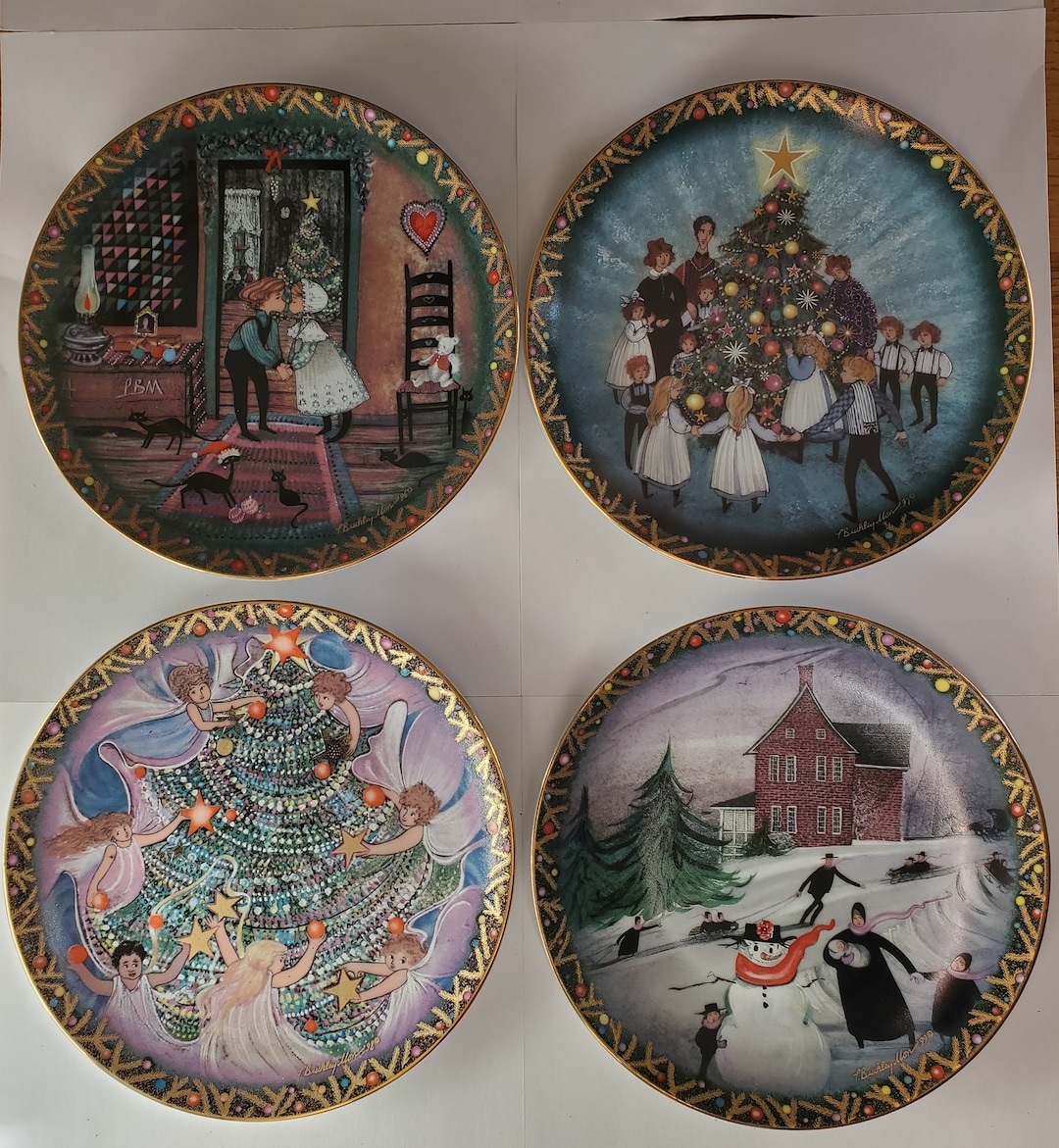 Vintage EUC P Buckley Moss Anna Perenna German Porcelain Christmas ...