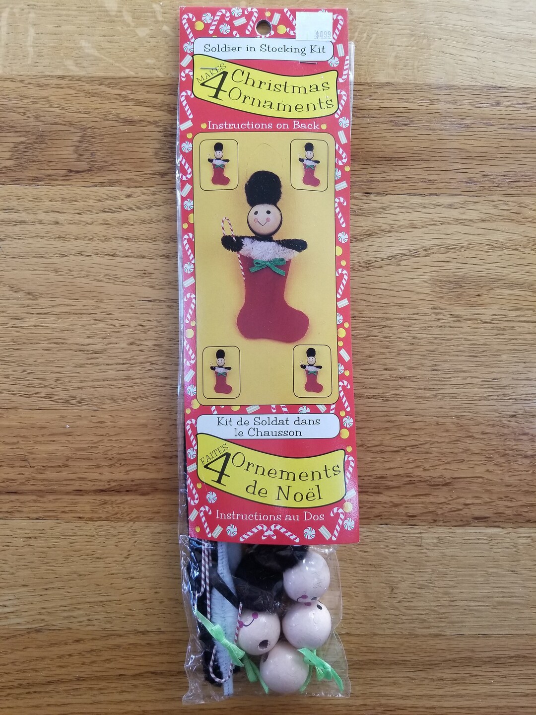 Vintage New NIP Kid’s Pipe Cleaner Craft Soldier in Stocking Kit ...