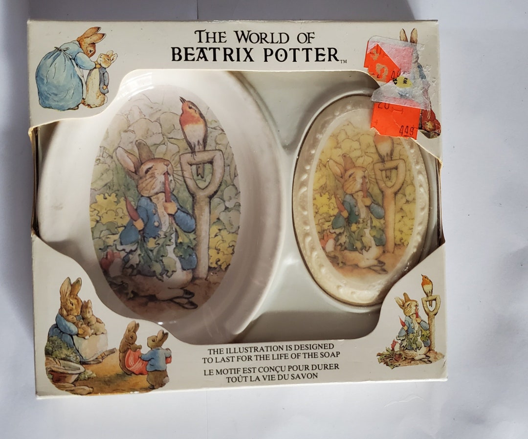 Vintage New NIB IOB World of Beatrix Potter Peter Rabbit Oval Ceramic ...