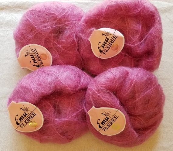 Vintage New NWT Emu Filigree Goat Mohair Wool Blend Yarn | Etsy