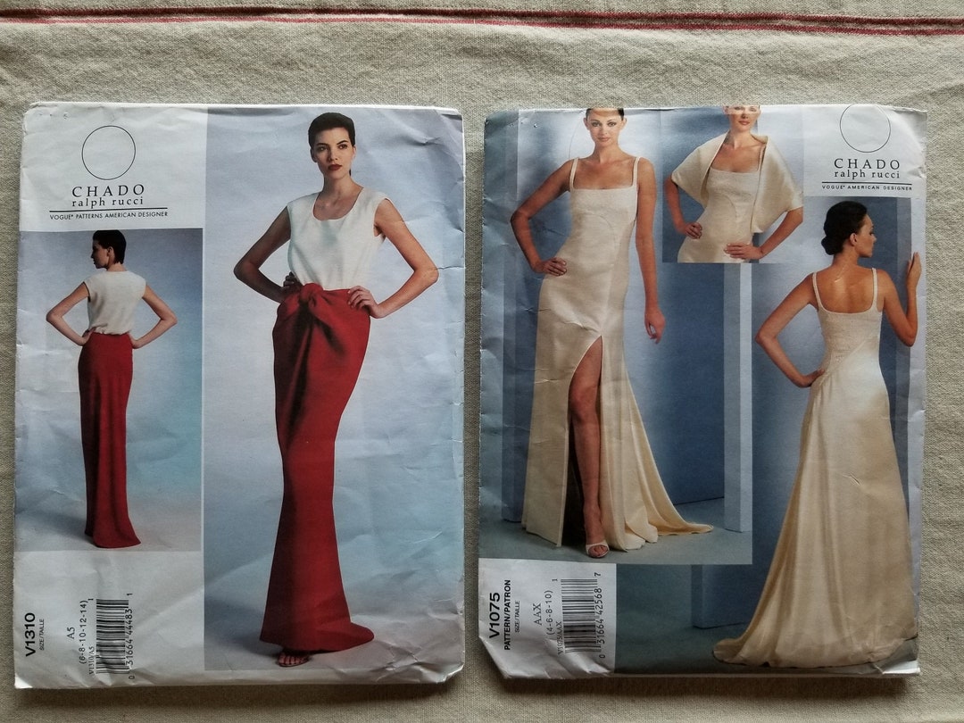 Vogue New Uncut Chado Ralph Rucci Sewing Pattern V1075 AAX Evening Gown ...