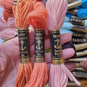 Vintage New Anchor Tapestry Tapisserie Wool Crewel Yarn 10m Skeins ...