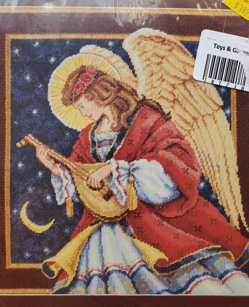 Vintage New NIP Dimensions Melodic Angel Needlepoint Kit 2437 James ...