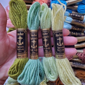 Vintage New Anchor Tapestry Tapisserie Wool Crewel Yarn 10m Skeins ...