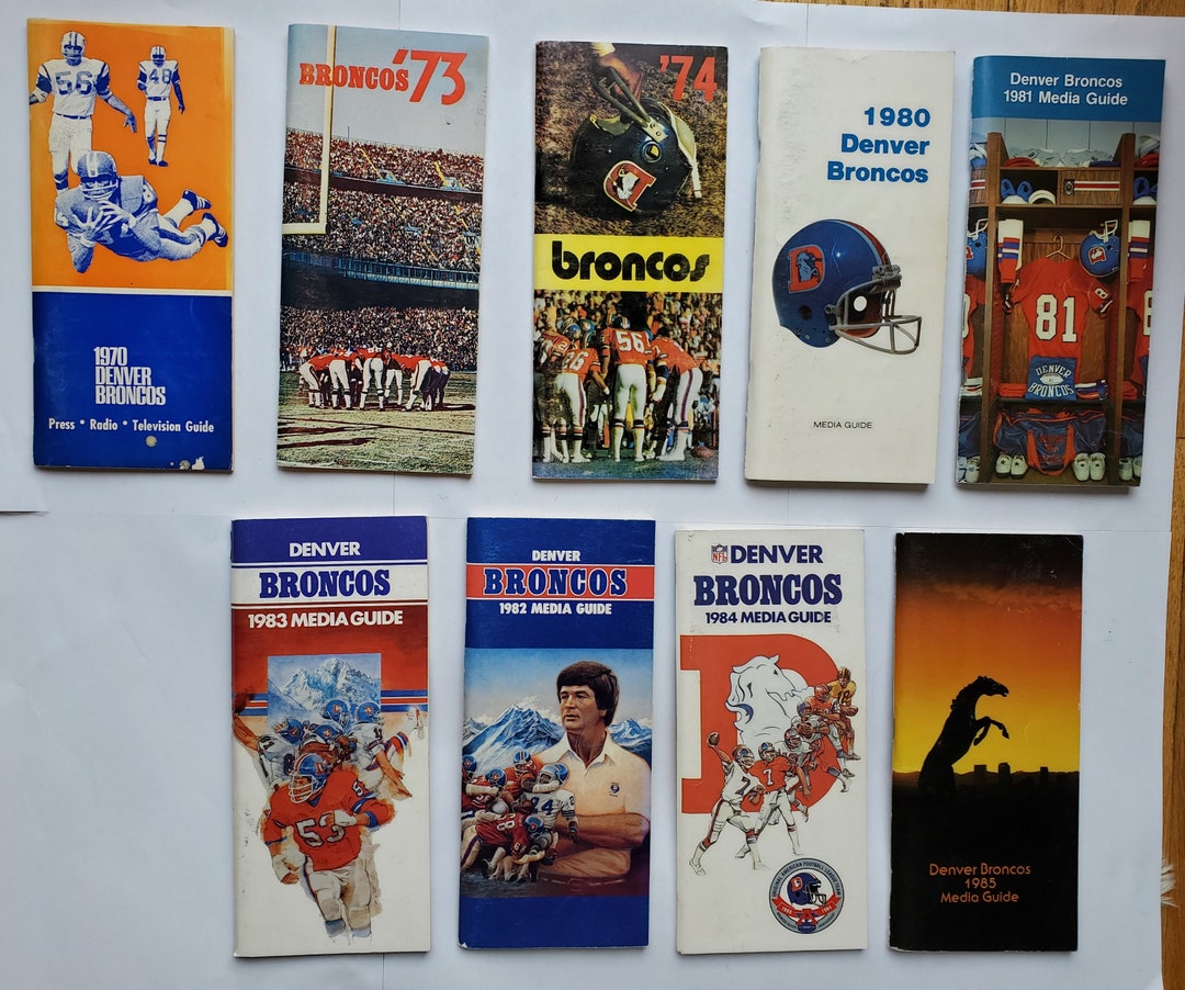 Vintage Denver Broncos John Elway Rookie Year 1970s 1980s