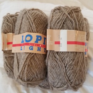 Vintage Reynolds Lopi Light Alafloss Icelandic Wool Yarn One Ply Aran ...