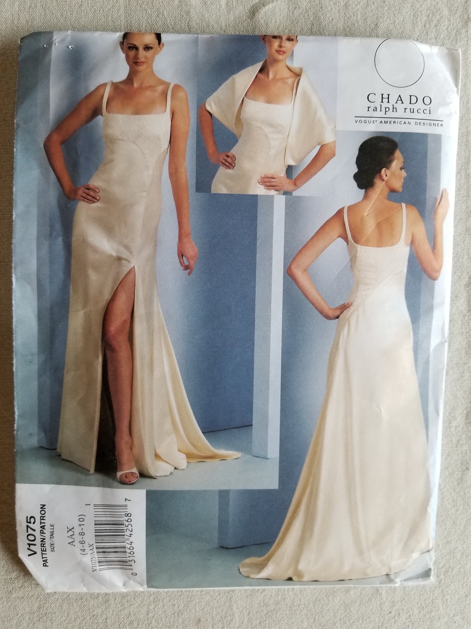 Vogue New Uncut Chado Ralph Rucci Sewing Pattern V1075 AAX Evening Gown ...