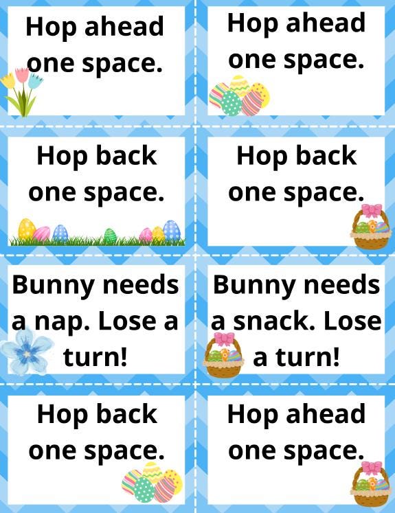 Easter Noun Hunt Board Game – Printable Grammar Activity for Kids ...