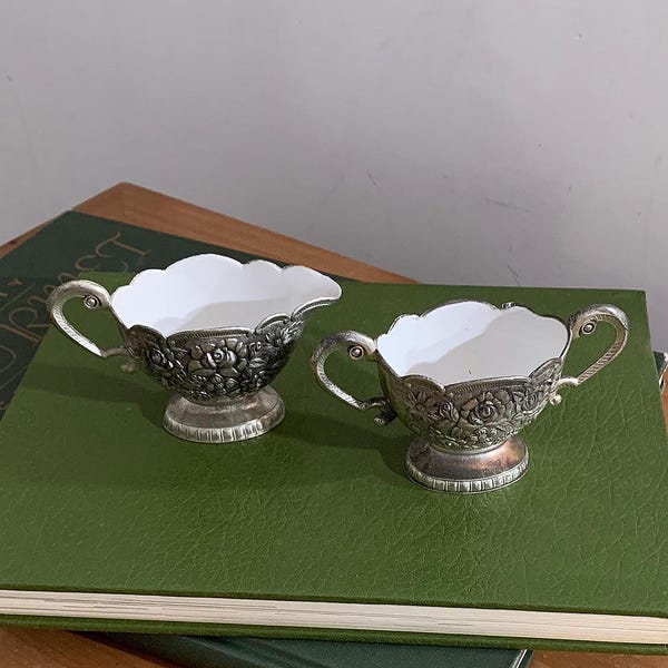 Enamel White Sugar Bowl - Etsy