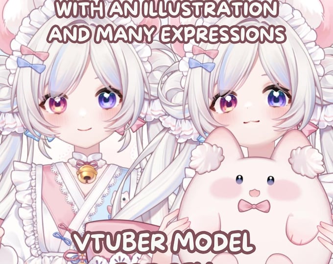 Live2DModel Snow Leopard [Vorgefertigtes Vtuber Modell/FULLY RIGGED ...