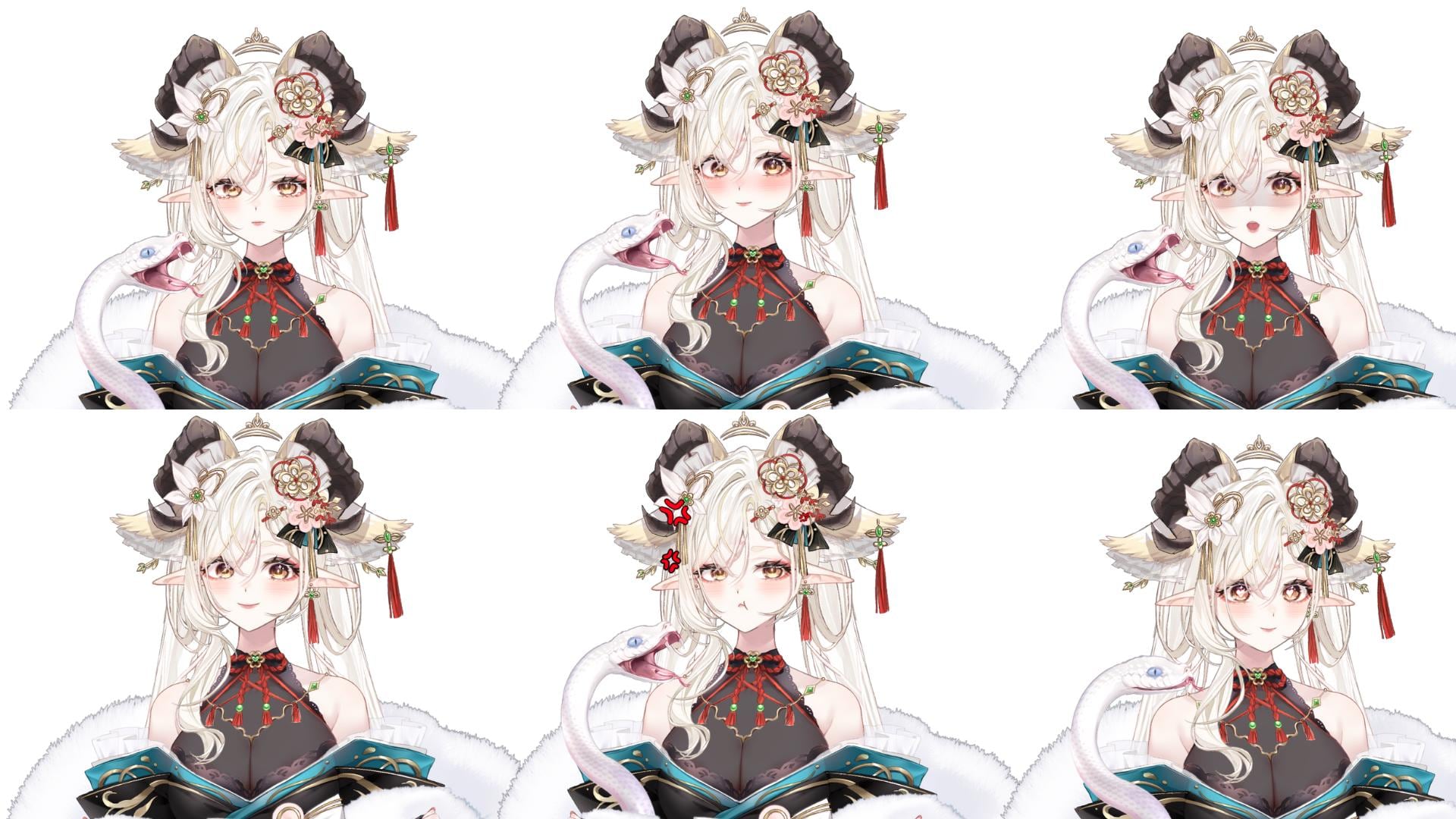 Modelo 2D AO VIVO Snake Chinese Girl Vtuber Model para venda [Modelo ...