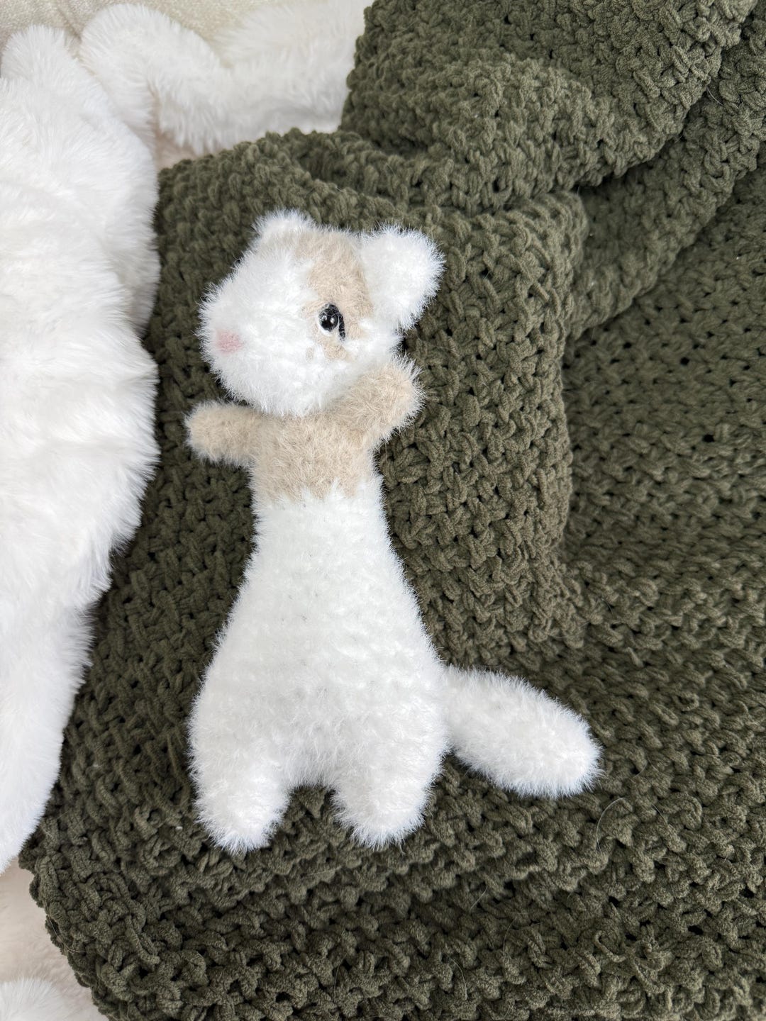 Baby Ferret Plushie: Mini Crochet Stuffed Animal Gift - Etsy