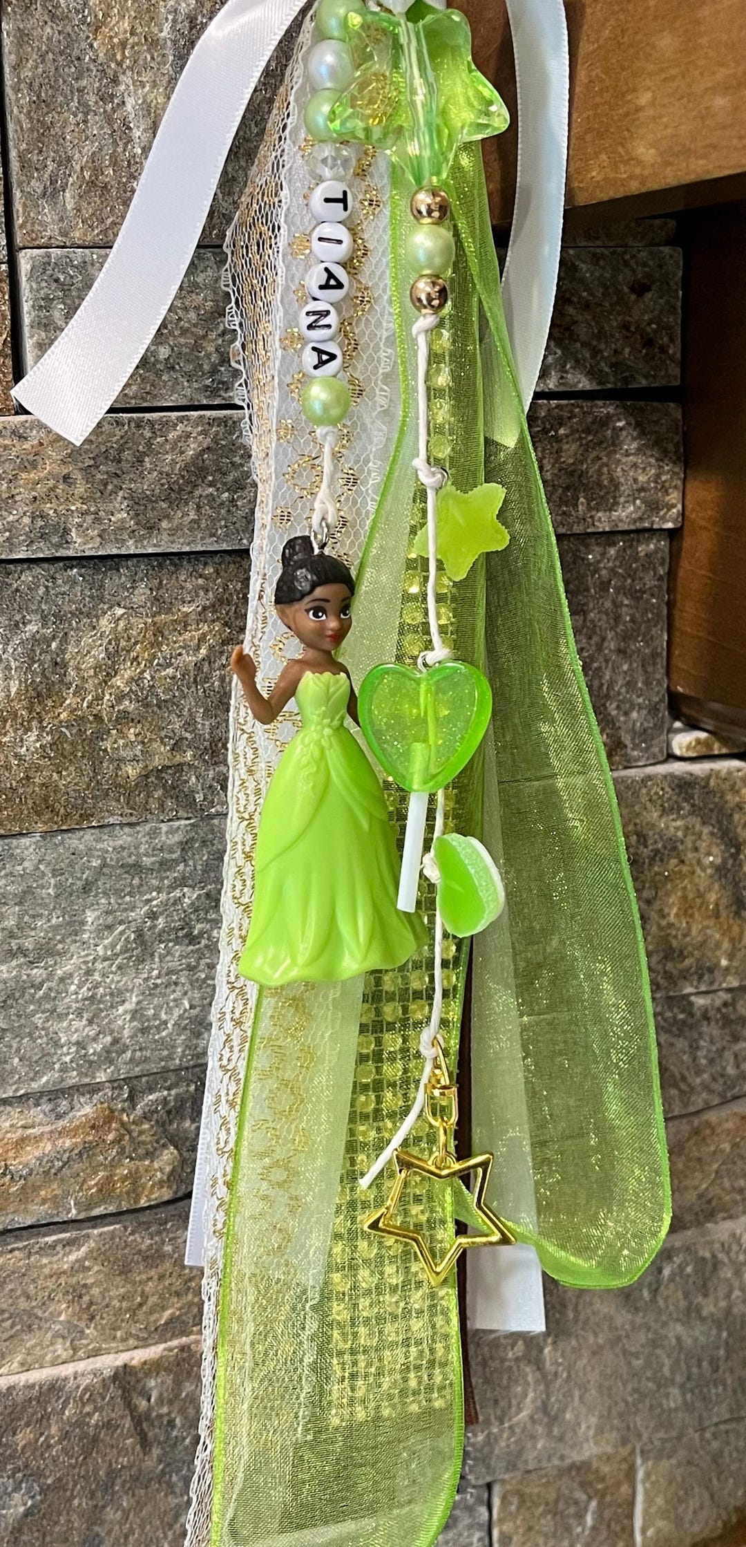 PRINCESS TIANA Handmade Charm. -book Spine. Dangle. Tassel. Keychain ...