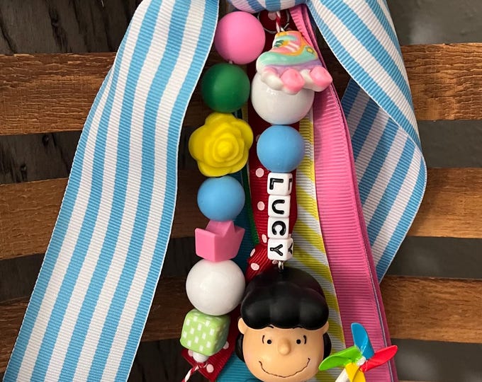 LUCY -peanuts Crew Handmade Bag Charm Accessory - Etsy