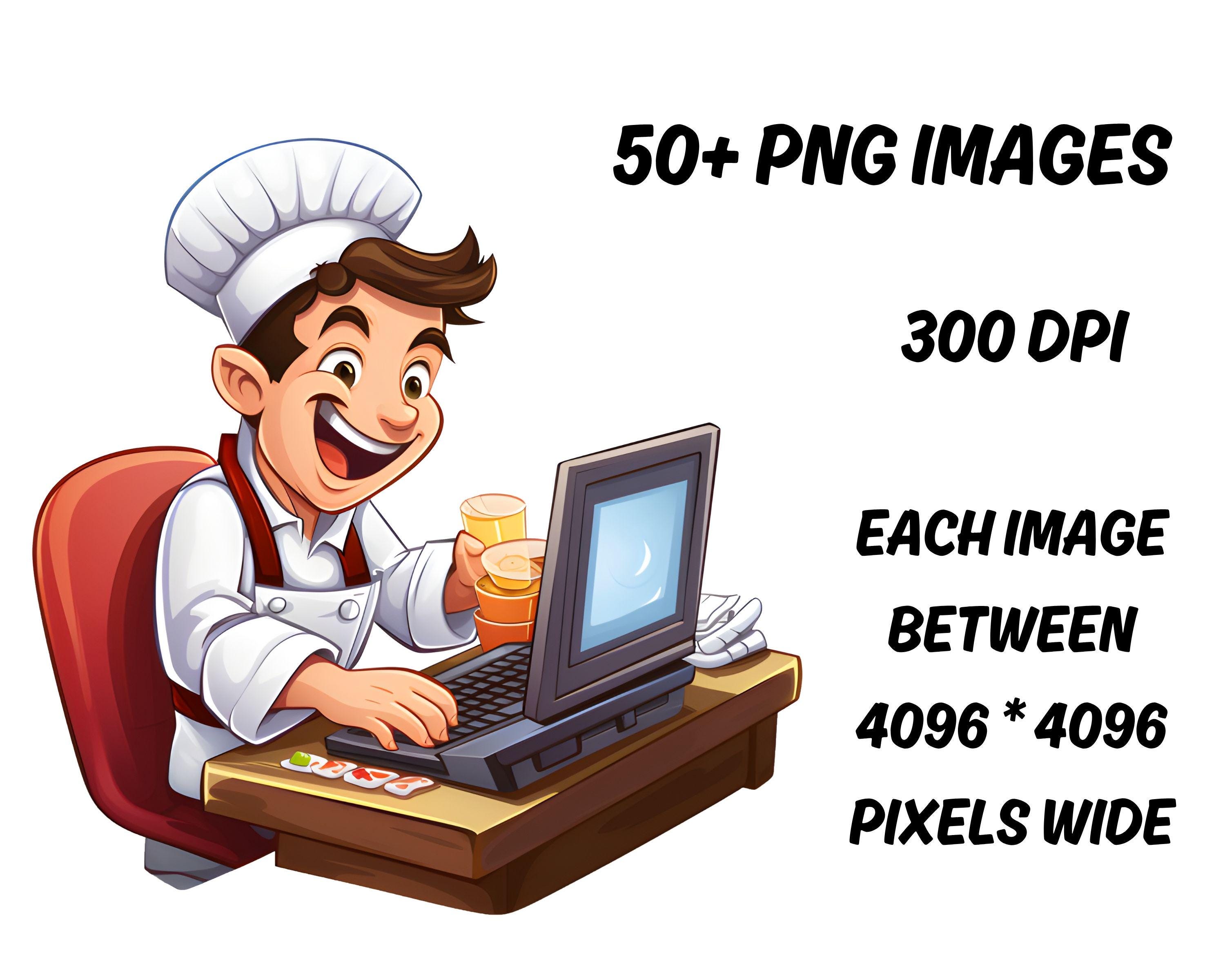 Funny Chef Clipart, Cooking Clipart, Cartoon Chef, Cooking Tools Png ...